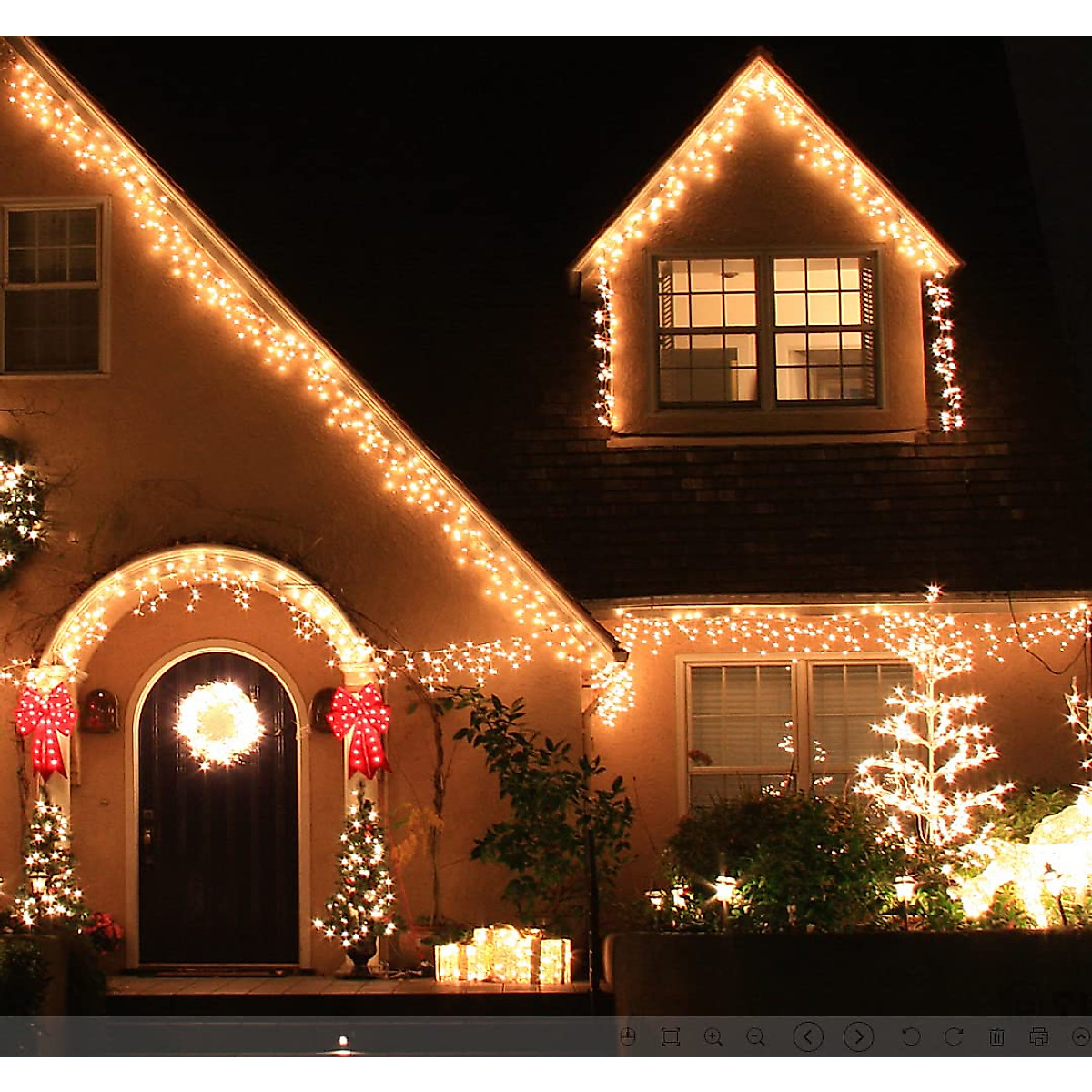 LAMPHOME Christmas String Light,100 Count Incandescent Mini String Light in 21.6ft,Indoor/Outdoor 120V UL Certified Mini Light for Christmas,Wedding,Patio Lawn,Home,Garden,Party,Store (Clear)