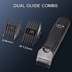 Groin Hair Trimmer for Men,Electric Ball Trimmer/Shaver with Led Light,Replaceable Ceramic Blade Heads,PX7 Waterproof Grooming Kit,1.5Hours Runtime