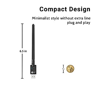 5.2 Bluetooth Transmitter for Tv Ps5 Pc Ps4, USB Bluetooth Audio Transmitter for Dual Headphones Speakers, Aptx Low Latency, Qualcomm Chip Support Aptxhd [No Drive Need]