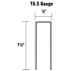 Metabo HPT Flooring Staples, 1-1/2" x 15 GA, Galvanized, For N5010AB, 9600 Count (04724HHPT)
