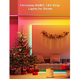 Govee RGBIC LED Strip Lights M1 with Matter, 6.56ft WiFi LED Lights for Cabinet, TV, Bed and Gaming Desk Bundle RGBIC LED Strip Lights M1, 3.28ft LED Lights Extension Without Plug
