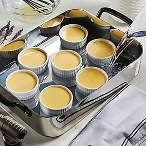 KitchenAid 5-Ply Clad Roasting Pan/Roaster with Removable Rack, 15 Inch x 11.5 Inch, Polished Stainless Steel