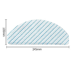 10 Pack Replacement Mop Cloth Pads for ECOVACS DEEBOT OZMO T10/T10 Plus Robot Vacuum Cleaner Accessories (5 Microfiber Washable Cloth + 5 Disposable Cloth)