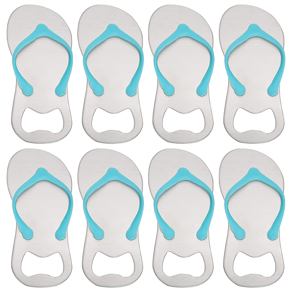 Marrywindix 8 Pack Flip-flop Bottle Openers Special "pop the Top" Slipper Bottle Opener with Gift Wrap for Wedding Summer Party Favors