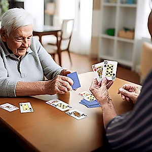 ARTISHION 2-Deck Set of Frosted Surface Plastic Wide-Size Playing Cards - 32-Silk, Large-Print, Durable Cards for All Your Card Game Needs