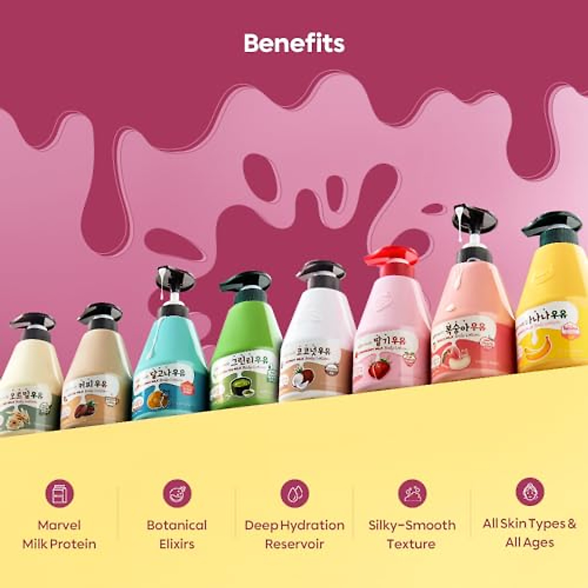 WELCOS KWAILNARA Coconut Milk Body Lotion – Korean Body Lotion for Deep Hydration & Silky Smooth Skin 560 g / 19.75 Fl. Oz