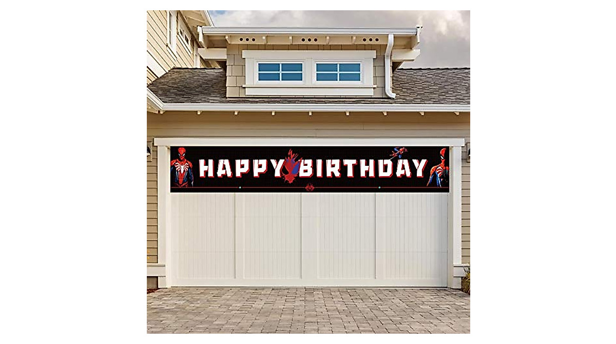 Spiderman Birthday Banner - Large, Reusable Party Decor
