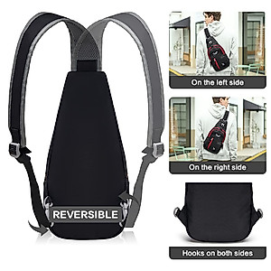 Kimlee Crossbody Pack Chest Shoulder Sling Backpack One Strap Lightweight Pouch Day Bag for Outdoor