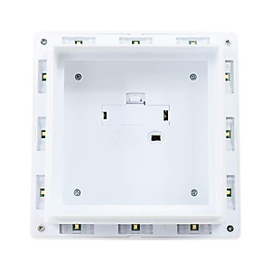 8 Pack White Outdoor Garden 5 x 5 Solar 12 SMD LED Post Deck Cap Square Fence Light Landscape Lamp Lawn PVC Vinyl