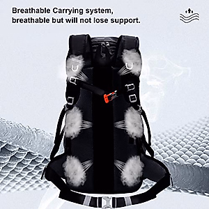 LOCALLION 50L Hiking Backpack, Large Capacity Camping Backpacks, Lightweight Waterproof Travel Daypack for Mountain Climbing