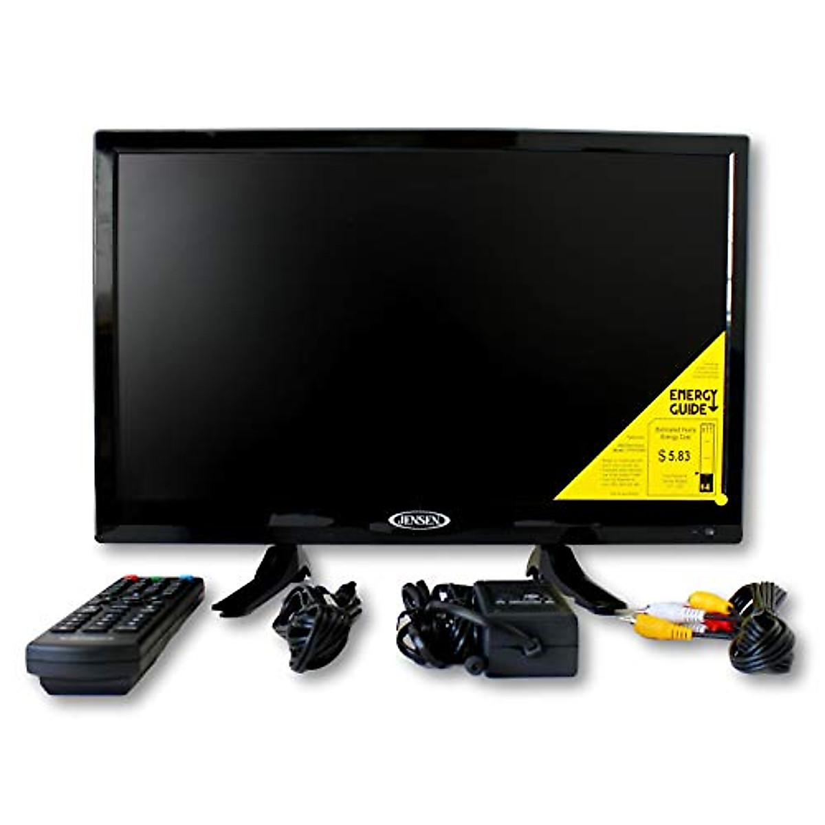 ASA Jensen JTV1917DVDC 19" 720p Inch LCD TV with Built-In DVD Player, DC Power , Black