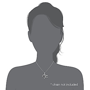 WithLoveSilver 925 Sterling Silver Ancient Egyptian Eye of Horus Symbol of Protection Pendant