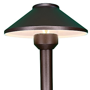 PRO-Trade Outdoor Pathway Lights - Premium Outdoor Landscaping Lighting for Paths, Driveways, Grounds, and Landscapes - Waterproof, Weatherproof, Wired Cast Aluminum Metal LED Area Lights (Bronze)