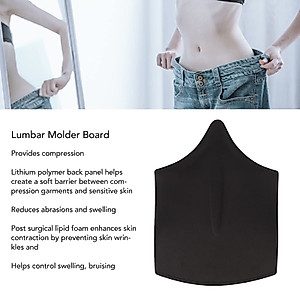 Lipo Foam Lumbar Molder Back Board Liposuction, BBL Lumbar Board, BBL Post Surgery Supplies,Lumbar Support (Black)