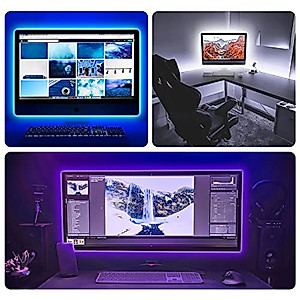 EDIYSUNG LED Lights for TV 15 ft, LED Strip Lights for 65-75 inch TV Backlight