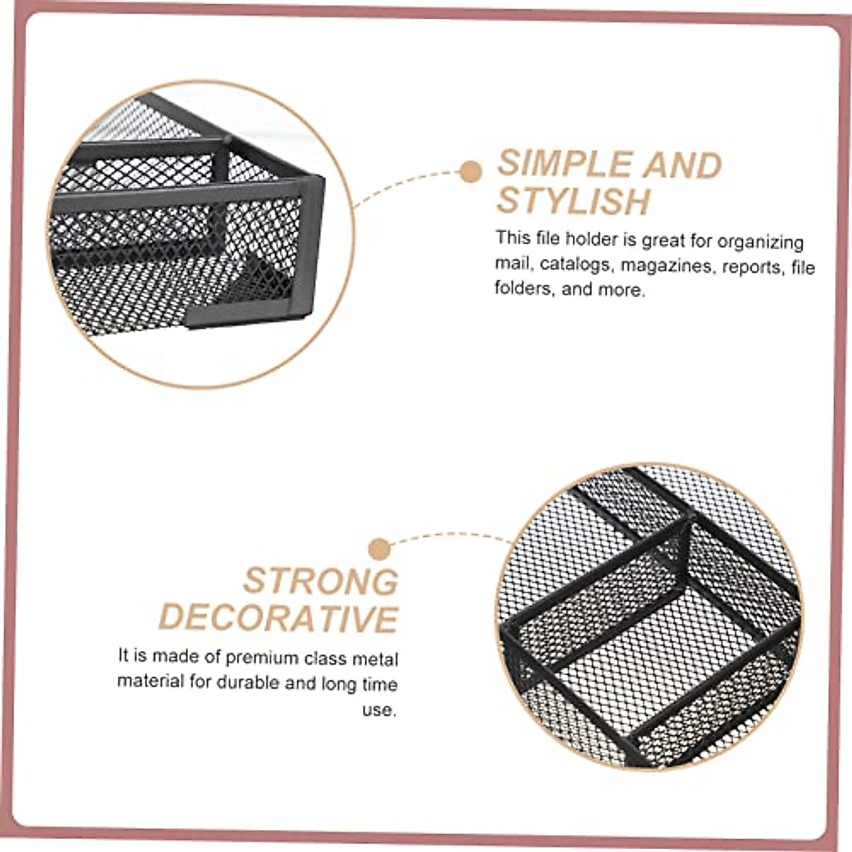 Tofficu 3pcs Office File Holders Household Book Organizer Bookshelf Accessories Desktop Paper Organizer Drawer Organizers Office Desk Organizers and Storage Office File Organizer Magazine