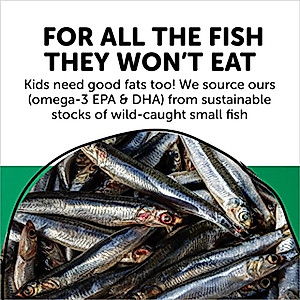 SmartyPants Kids Fiber Vitamins: Daily Kids Multivitamin Gummy for Overall Health with Vitamin A, B12, D3, E, & K & Omega 3 Fish Oil (DHA/EPA) - 120 Count (30 Day Supply)