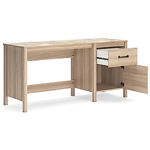 Signature Design by Ashley Battelle Home Office Desk, 60" W x 20" D x 29" H, Light Brown