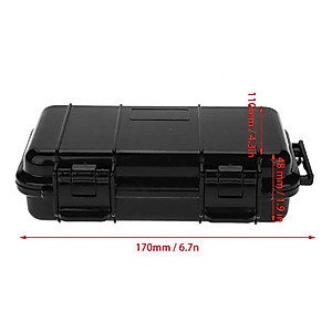 Waterproof Container, Outdoor Waterproof Shockproof Box Case Dry Storage Sealed Box Container (A) Emergency Protective Equipment Waterproof Storage Case Small Waterproof Box
