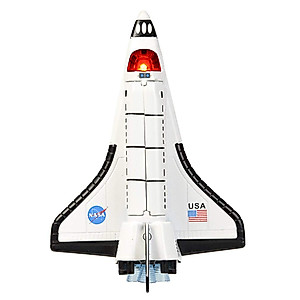 Playmaker Toys NASA USA Space Shuttle Die Cast 6" 1:400 Scale w/Light & Sound and Pullback Action