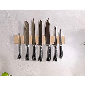 16" Beechwood Wall mounted Magnetic Knife Strip by RESINAT