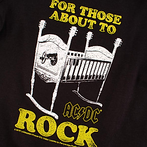 Popfunk ACDC Cradle Rock Baby Onesie Bodysuit, 6 Months