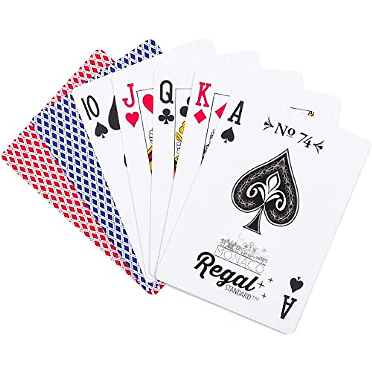 Regal Games - Bulk Playing Cards -2 Sets of 6-Red and Blue-12 Pack - Poker Size, Standard Index -for Blackjack, Euchre, Canasta Card Game - Perfect for Large Events, Bulk Purchasing