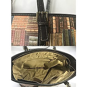 Poetesant Brown Cow Print Handbag for Women Cow Print Tote Bags Color Block Top-Handle Large Purses Casual Leather Shoulder Bags for Business