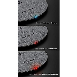 Encased Wireless Charger Pad for Samsung Models (Quick Charge 3.0) Galaxy Note/ S10 / S20 Plus / S21 / S22 / S23 Ultra (Fast Charging Qi Enabled) Non-Slip, Case Compatible (Premium Metal Construction)