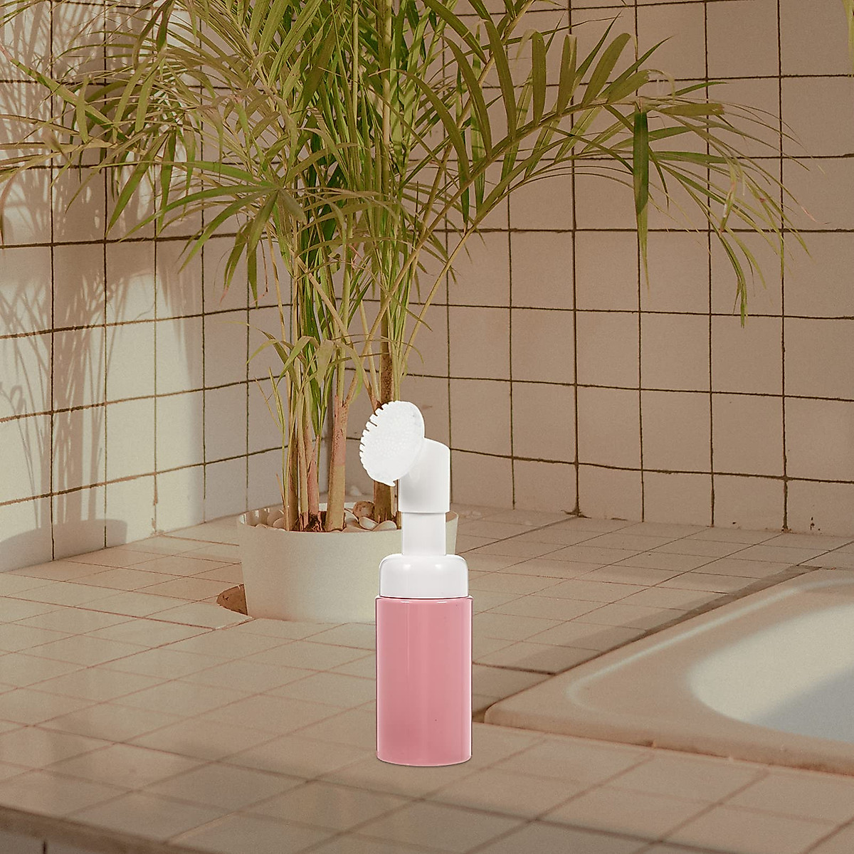 Foaming Dispenser 3Pcs Foaming Soap Dispenser Empty Facial Foam Bottle Hand Soap Containers with Foam Massage Clean Brush Head for Home Bathroom 100ml 30ml