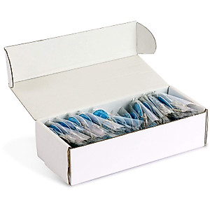 SmartSign Pool Pass Key Tags - Numbered, Box of 50, 1.5 in. Diameter Plastic with Epoxy Coating, Pool Key Chain with Ring, Blue