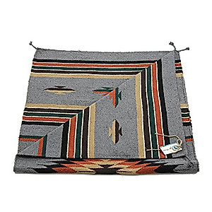 Onyx Arrow Southwest Area Rug, 32 x 64 Inches, Center Diamond, Gray/Black/Multi