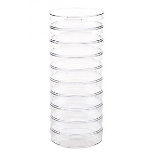generic 10 PCS Plastic Petri Dishes with Lid, Plastic Lab Petri Plate Dish for Lab Analysis Lab School Supplies 90x15mm 55x15mm(55mm), AM15SD07JCAUS*10