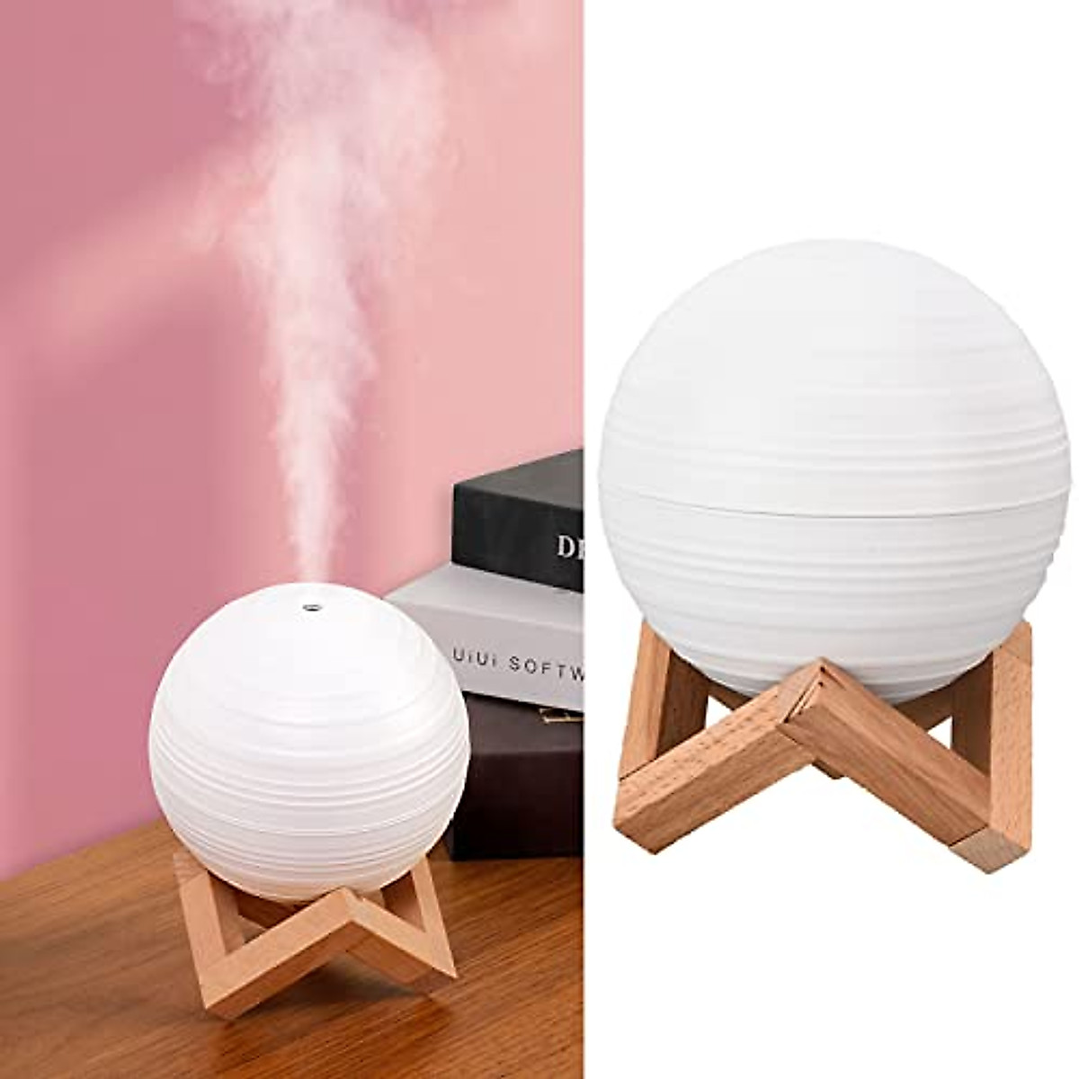 Humidifier Light, Night Light LED Lamp Birthday Gift Glowing USB Rechargeable for Room for Bedsides for Home Decor