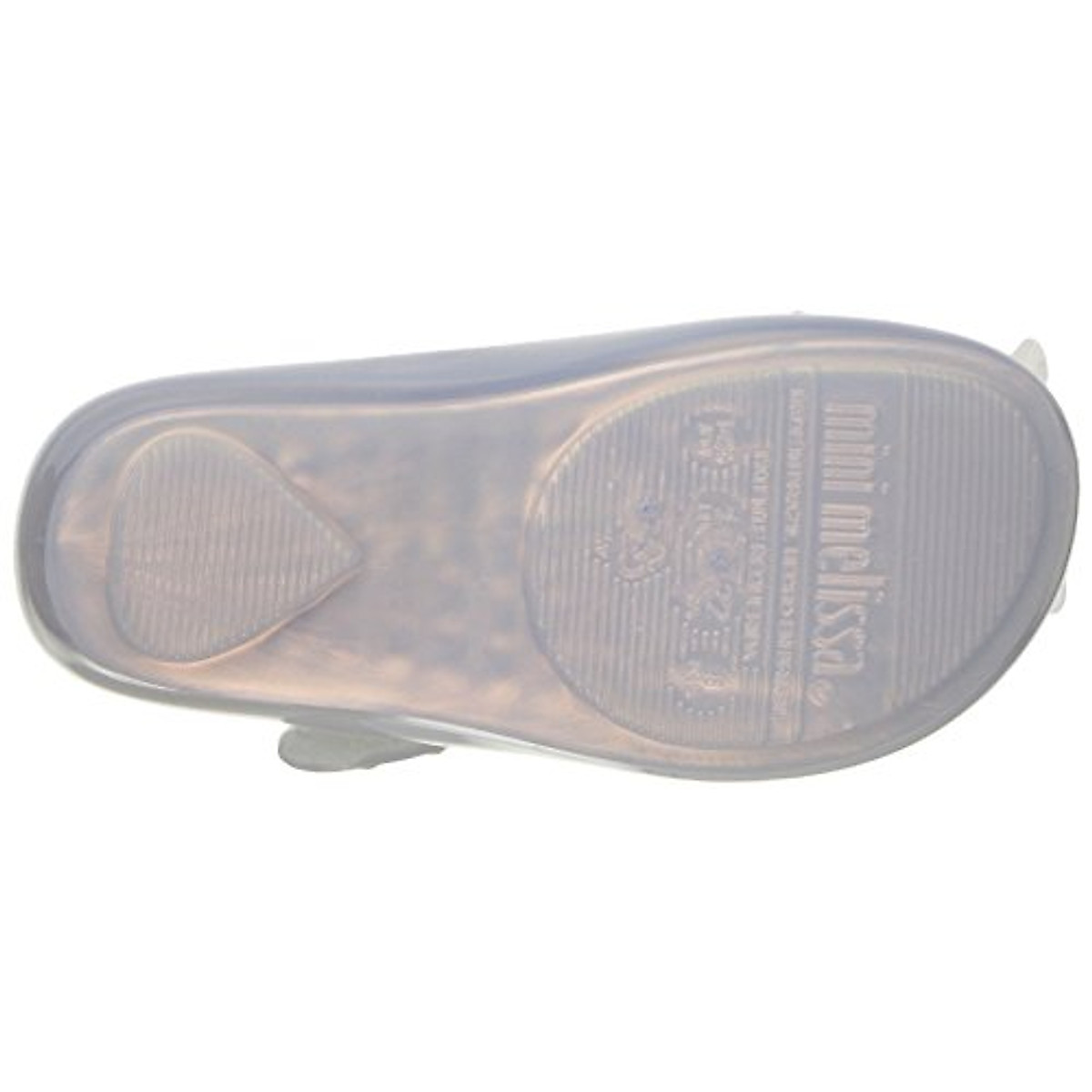 Mini Melissa Girls' Mini Ultragirl Fly Mary Jane Flat, Silver Pearl, 5 Regular US Toddler