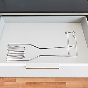 LEKUSHA Kitchen Gloves Drying Rack, SUS 304 Stainless Steel Dish Gloves Holder, Dry Cleaning Gloves Out from Inside and Outside, Space-Saving Dishwashing Gloves Stand,Silver