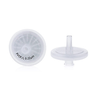 Labfil Syringe Filters PVDF Hydrophilic Membrane 25 mm Diameter 0.22 um Pore Size Filtration for Scientic Lab Pack of 20