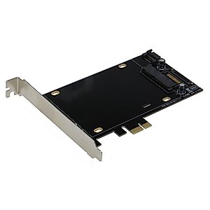 Sedna PCI Express (PCIe) SATA III (6G) SSD Adapter with 1 SATA III Port (with Built in Power Circuit, no Need SATA Power Connector, Best for Mac), SSD not Included