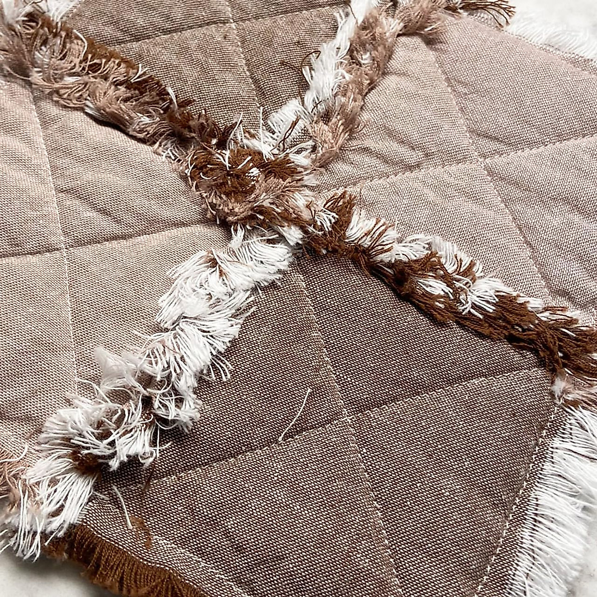 40+ Farmcloth Solid Charm Pack, Precut Cotton Homespun Fabric Squares by JCS (6 inch)