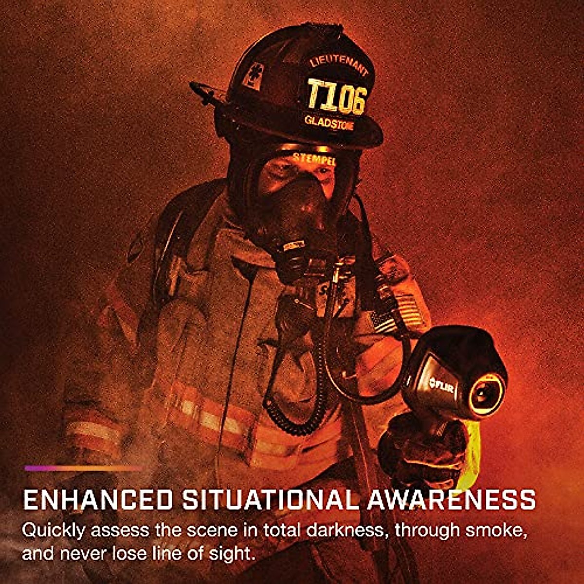 FLIR K2 Compact Thermal Imaging Camera with MSX, Multi-Spectral Dynamic Imaging, Operability in Temperatures Up to 500°F, for Firefighters