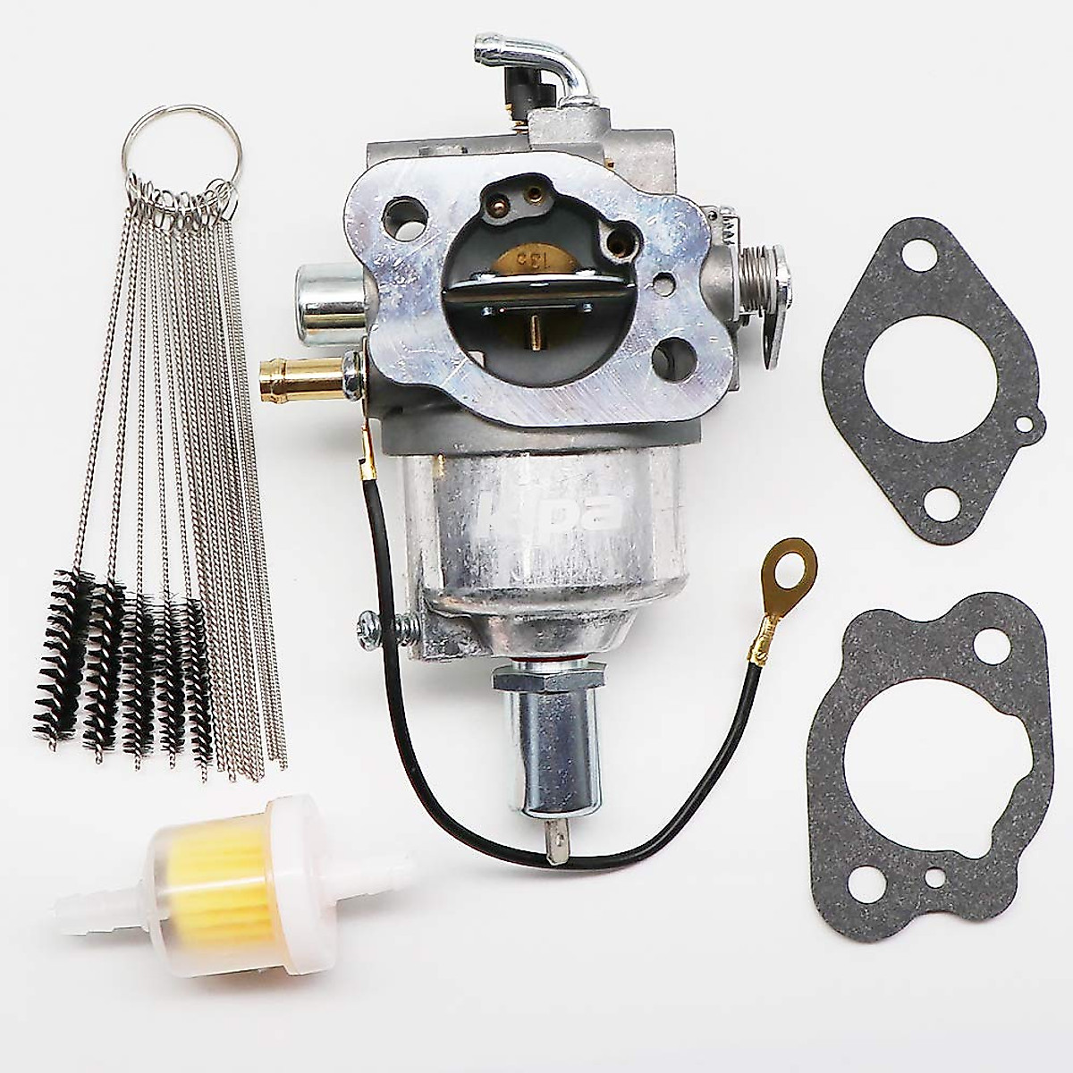 KIPA Carburetor For FH500V Engines Replace OE Part # 15003-7037, With Gaskets Fuel Filter Carbon Dirt Jet Cleaner Tool Kit