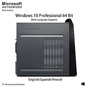 Lenovo ThinkCentre M73 Tower Desktop PC Computer Workstation, Intel Quad Core i5-4570 3.2GHz, 16G DDR3, 256G SSD, DVD, USB 3.0, VGA, DP, Mouse, Keyboard, Windows 10 Pro 64 Bit-Multi-Language (Renewed)