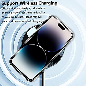 Restoo for iPhone 14 Pro Case + 2 Pack Tempered Glass Screen Protector, Clear Case with Card Holder Camera Lens Protection Protective Phone Cover for iPhone 14 Pro 6.1 Inch-Clear