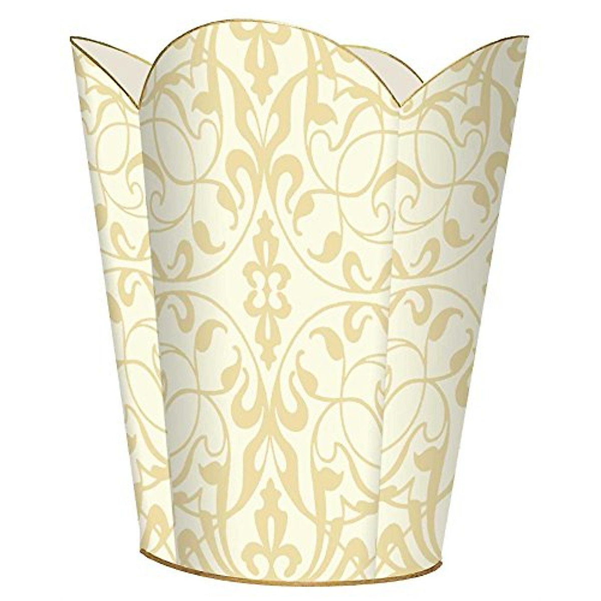 Marye-Kelley WB1444-Forever Damask Wastepaper Basket