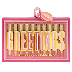 Beauty Concepts Lip Gloss Collection- 10 Piece Lip Gloss Set in Pink Colors - Comes in Box