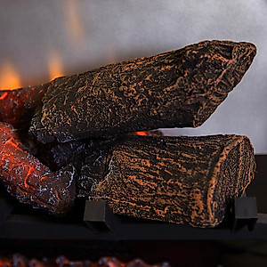 Dimplex Revillusion Electric Fireplace Log Insert - 20 Inch Faux Wooden Logs, Plug in Electric Heater; Remote Control Included - Supplemental Zone Heat | Model #RLG20