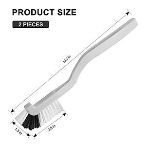SetSail Small Scrub Brush, Mini Grout Brush Micro Edge Corner Cleaning Brush for Bottle, Tile Lines, Window Track, Bathroom Crevice Brush for Crevice and Narrow Space, 2 Pack k051