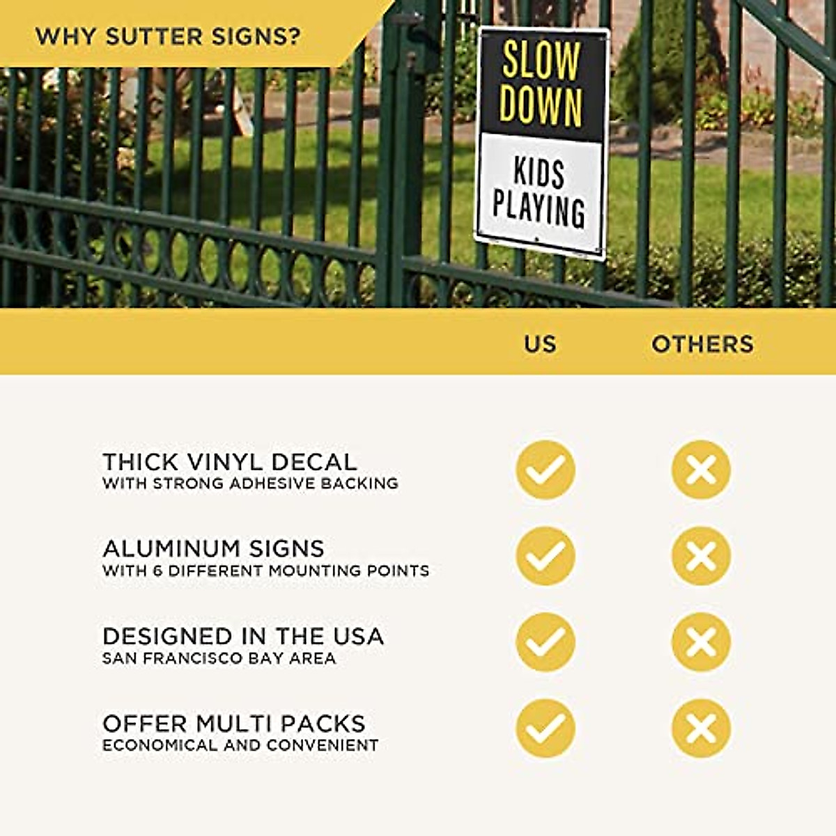 Biohazard Stickers Signs (Pack of 10) | Decals for Labs, Hospitals, and Industrial Use by Sutter Signs