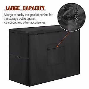 Hengme Chest Freezer Cover - Waterproof Dustproof Deep Freezer Covers,Fit for Midea Compact Chest Freezer 7.0 Cubic Feet Freezer Covers(33''Lx22.5''W x34''H)