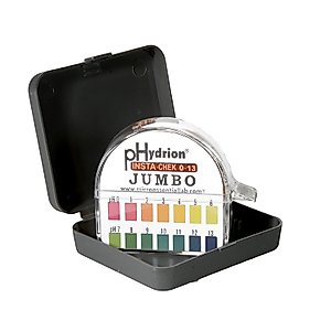 Micro Essential Lab HJ613 Plastic Hydrion Insta-Check pH Test Paper Dispenser, 0 - 13 pH, Single Roll Jumbo